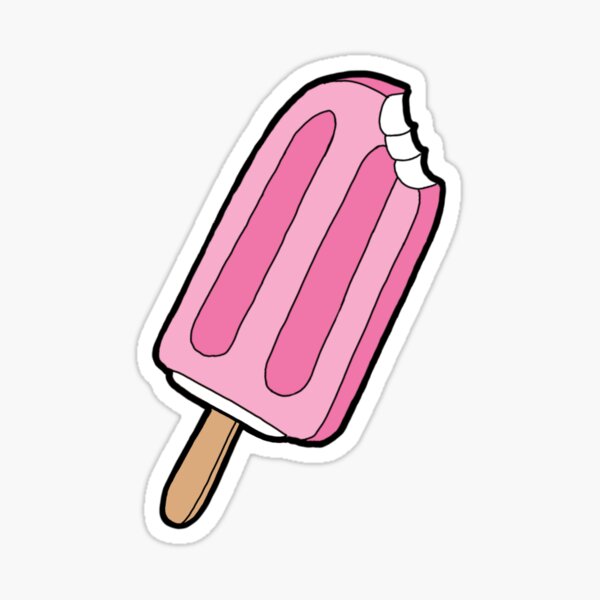 "Pink Popsicle" Sticker for Sale by LaylaTyree | Redbubble
