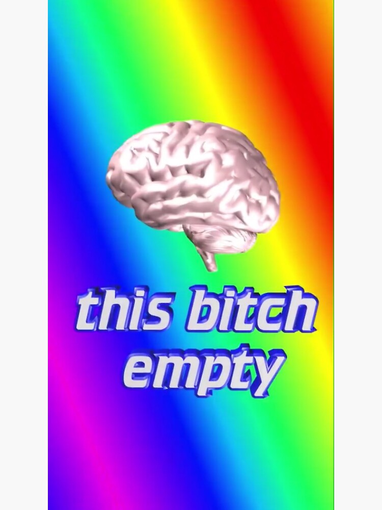 "Brain Dead" Sticker by Picswoop | Redbubble