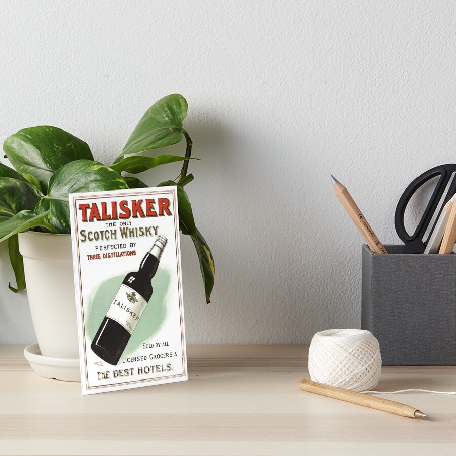 "Talisker Scotch Whisky Australian Vintage Poster" Art Board Print by ...