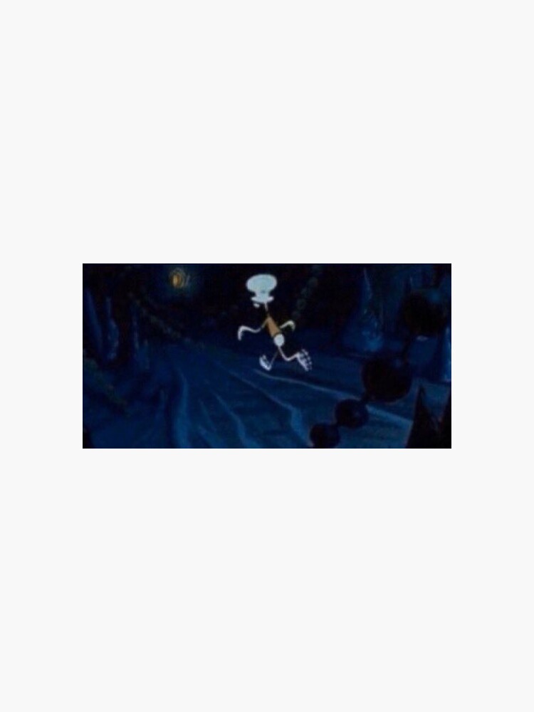 "Squidward Running" Sticker by Picswoop | Redbubble