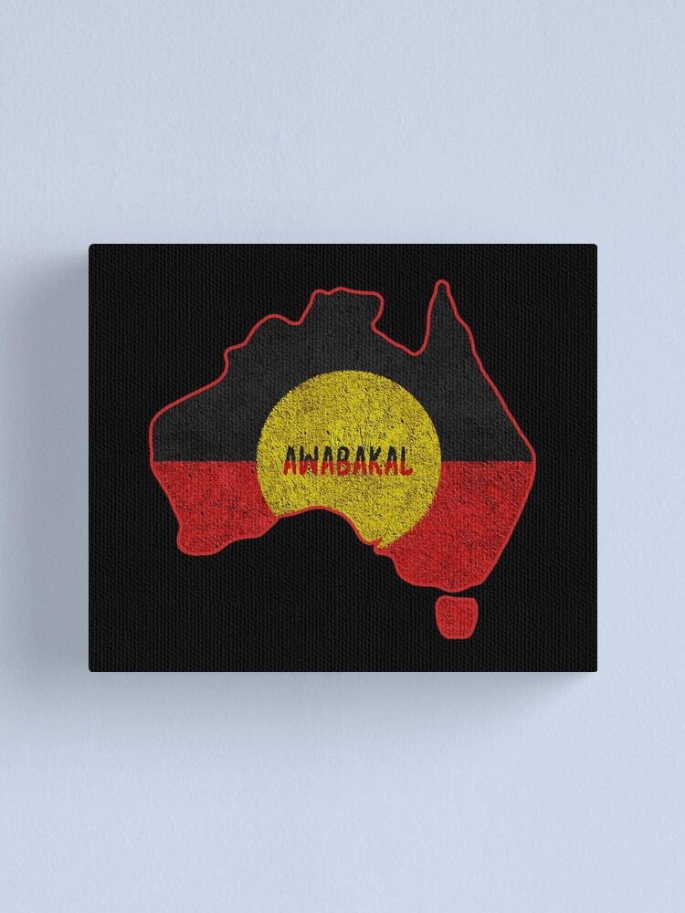 "Aboriginal Map Awabakal" Canvas Print for Sale by GuessDesigns | Redbubble