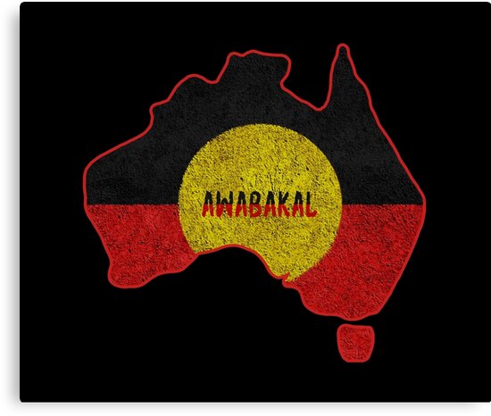 "Aboriginal Map Awabakal" Canvas Print by GuessDesigns | Redbubble