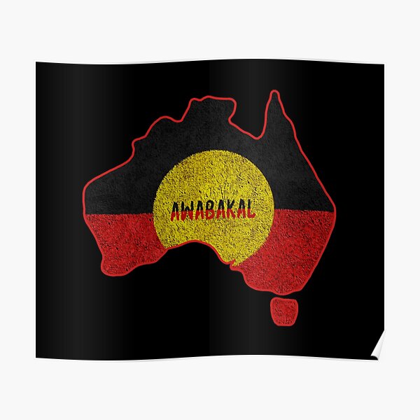 "Aboriginal Map Awabakal" Poster by GuessDesigns | Redbubble