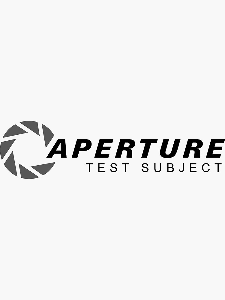 "Aperture Laboratories Test Subject" Sticker for Sale by MrJaMilne ...