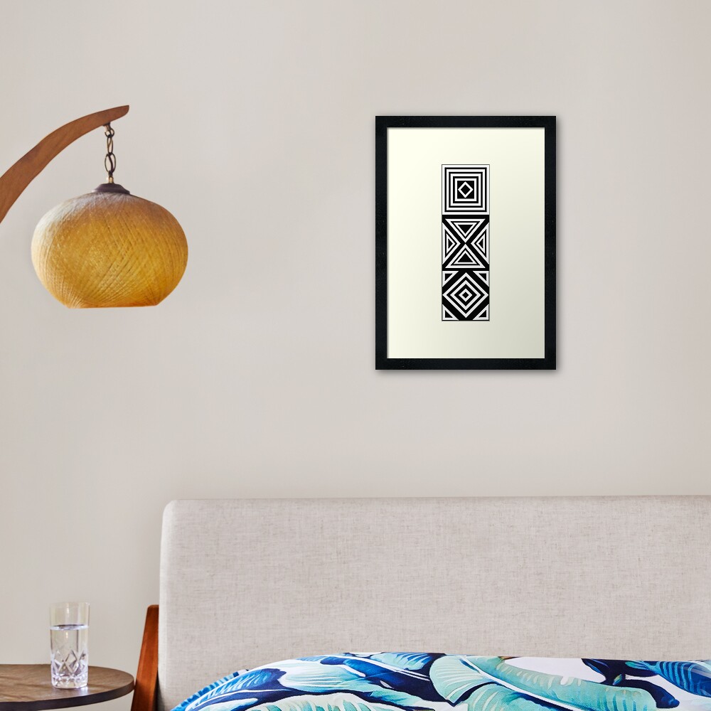 "Imigongo inspiration" Mounted Print by Turuso | Redbubble