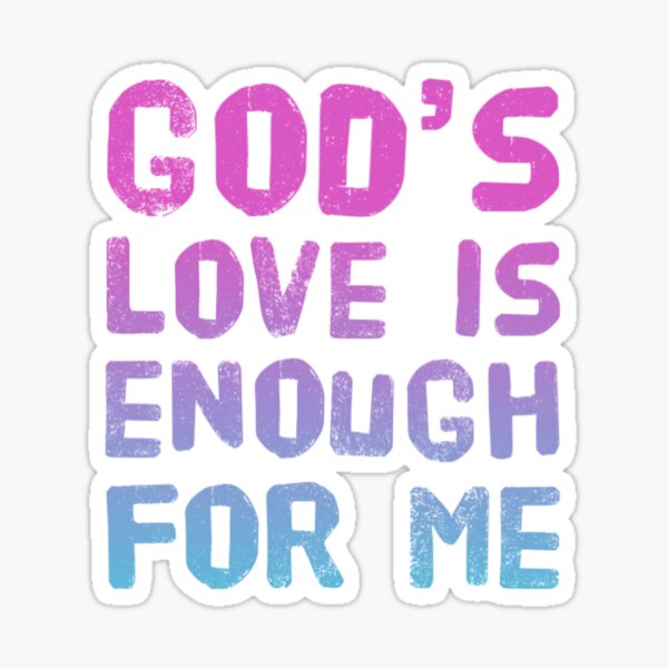 "God's love" Sticker for Sale by a-y1 | Redbubble