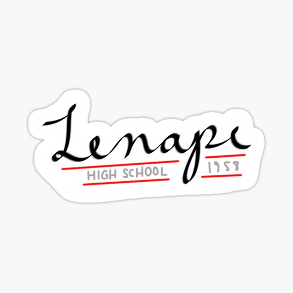 "Lenape High School" Sticker for Sale by oliviaschwarz | Redbubble