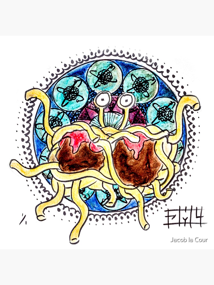 "Flying Spaghetti Monster | A Mandala with the FSM" Sticker for Sale by ...