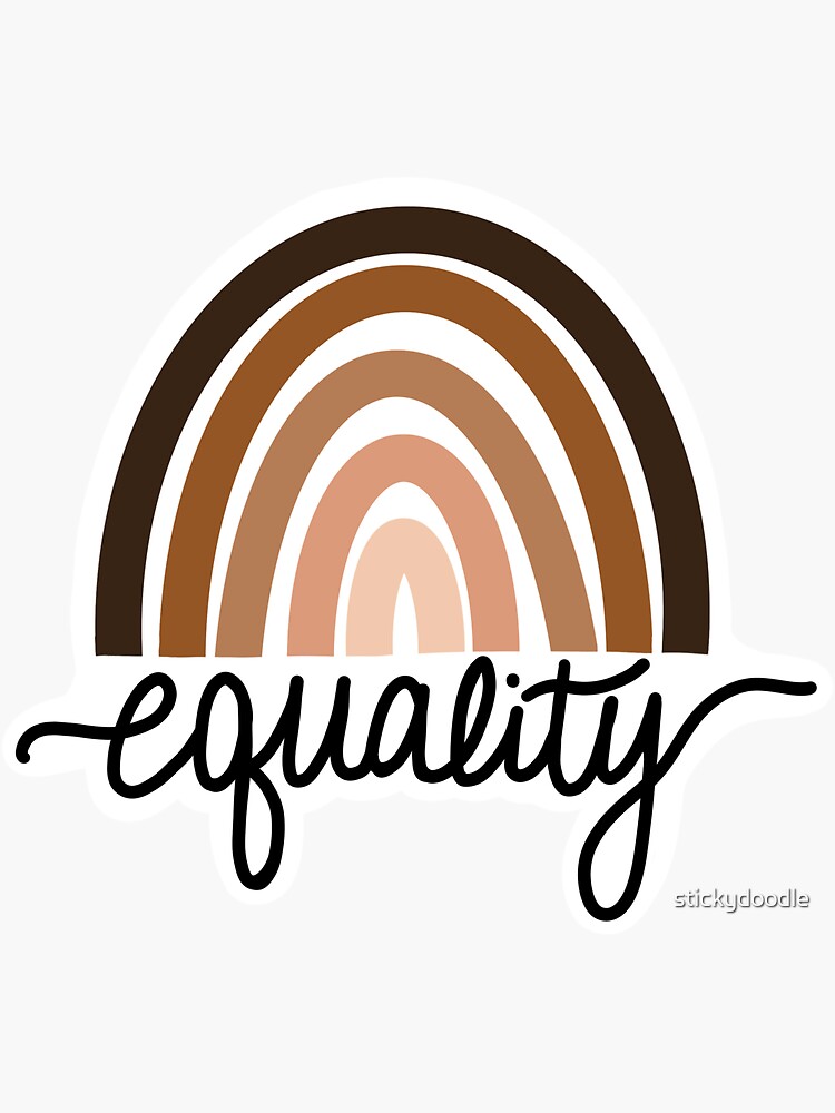 "Equality Rainbow" Sticker for Sale by stickydoodle | Redbubble