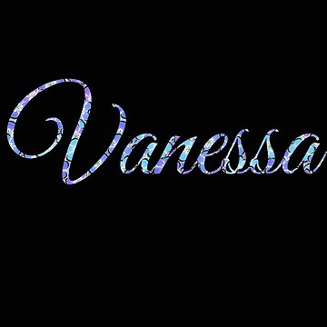 "VANESSA" Sticker by LizBanegasArt | Redbubble