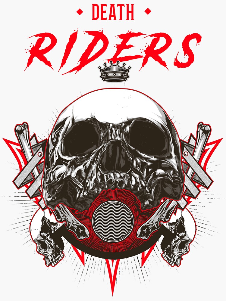 "Death Riders" Sticker for Sale by y2k-angels | Redbubble