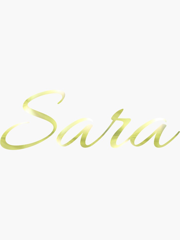 "SARA" Sticker for Sale by LizBanegasArt | Redbubble