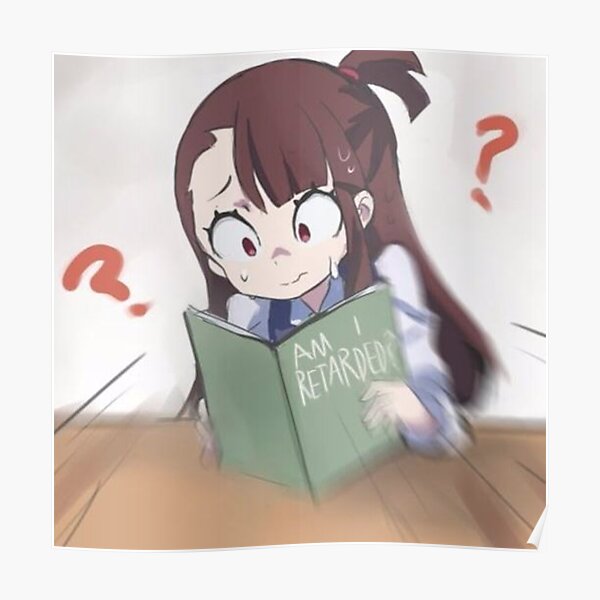 "Akko Stupid Meme" Poster for Sale by dumbanimememes | Redbubble