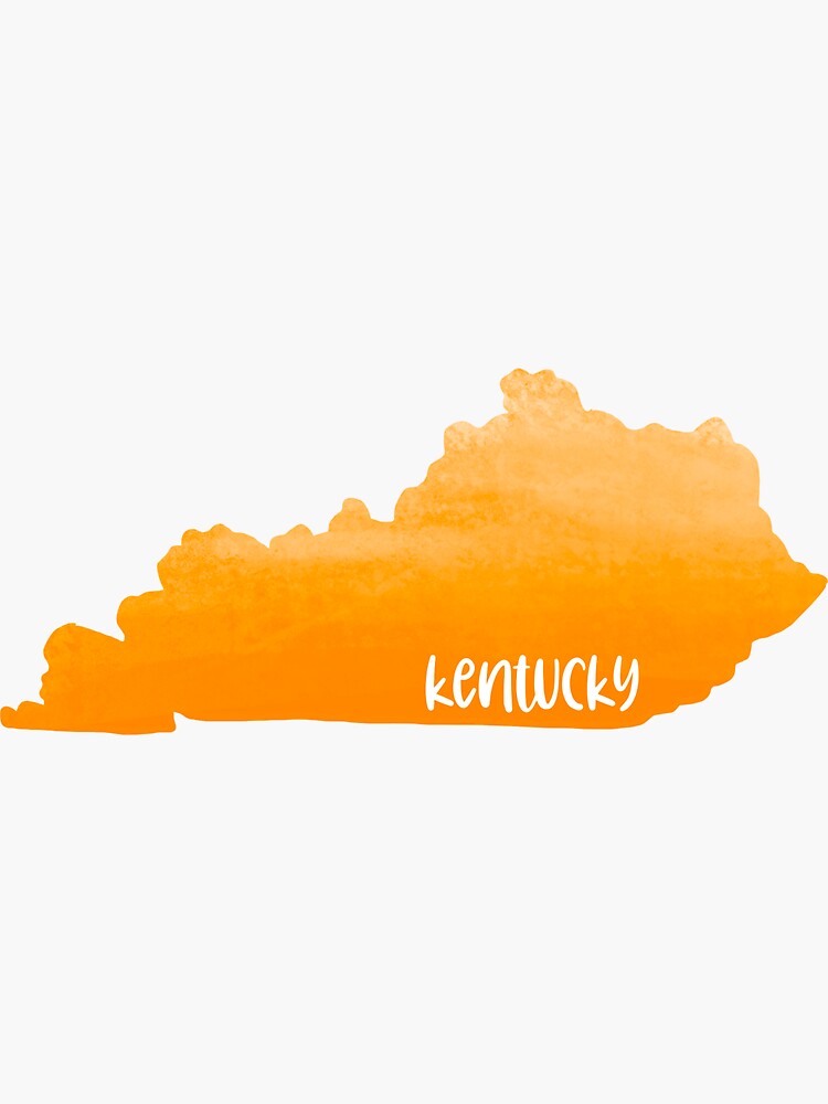 "Kentucky sticker state " Sticker for Sale by yooogabagabbba | Redbubble