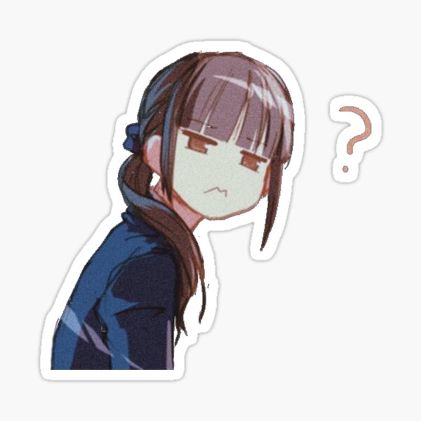 "Anime Question Meme" Sticker for Sale by dumbanimememes | Redbubble
