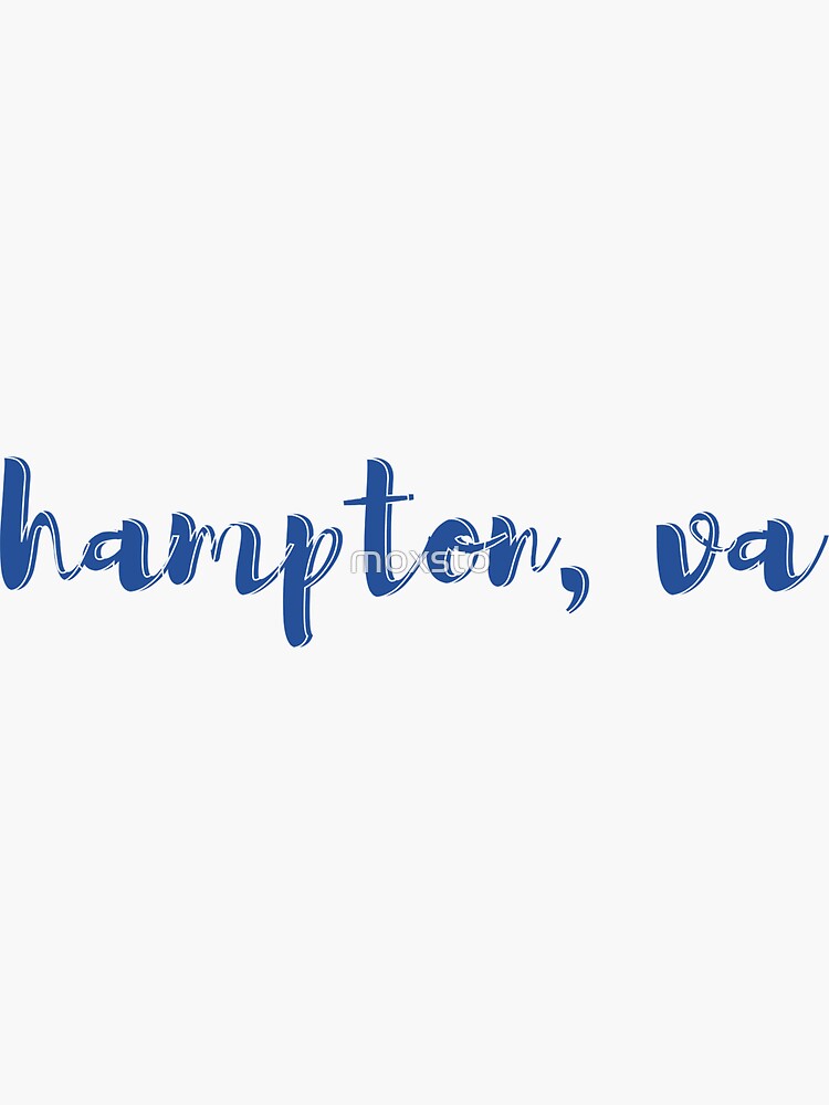 "Hampton, Virginia (Hampton University colors)" Sticker by moxsto ...