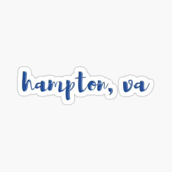 "Hampton, Virginia (Hampton University colors)" Sticker by moxsto ...