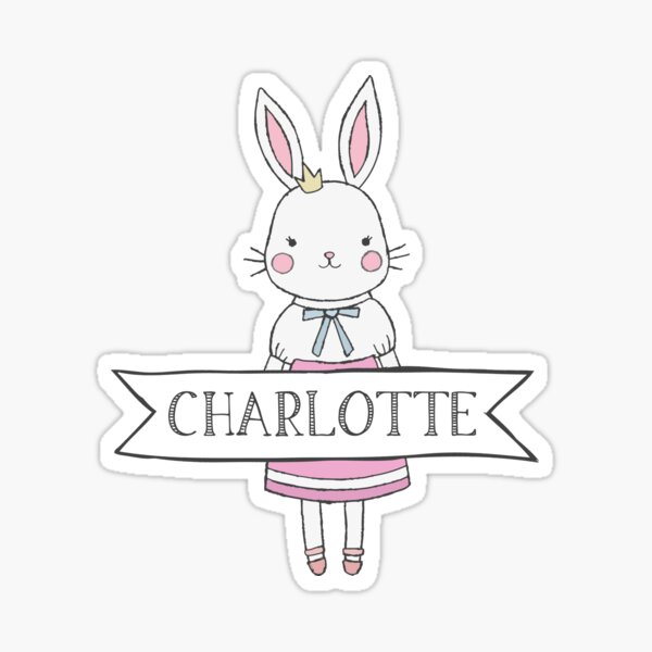 "Charlotte" Sticker by A-Personalised | Redbubble