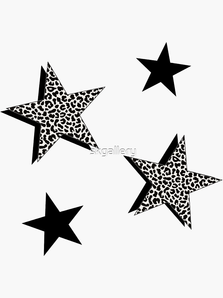 "cheetah print star pack" Sticker for Sale by skgallery | Redbubble