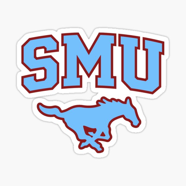 "SMU Maroon Logo & Blue Peruna" Sticker for Sale by one-broke-kid ...