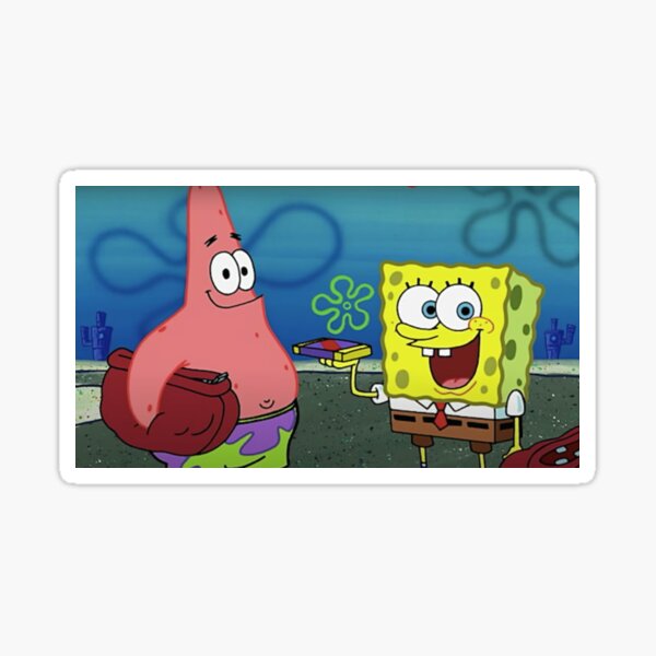 "Spongebob and Patrick Chocolate" Sticker for Sale by nicolerooks ...