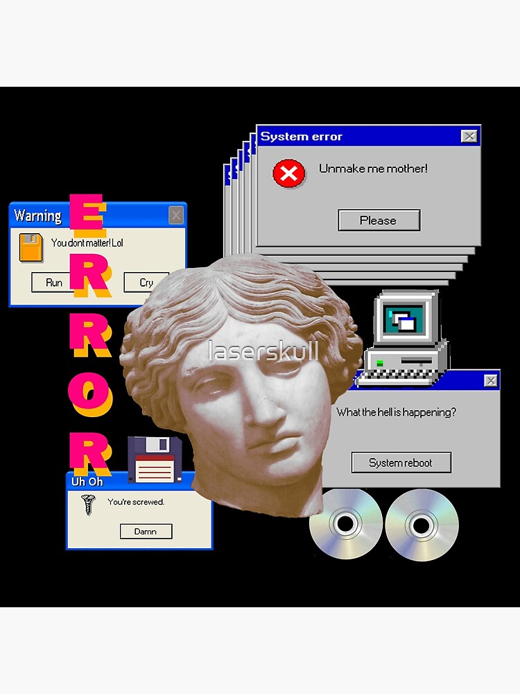 "system error!" Poster for Sale by laserskull | Redbubble
