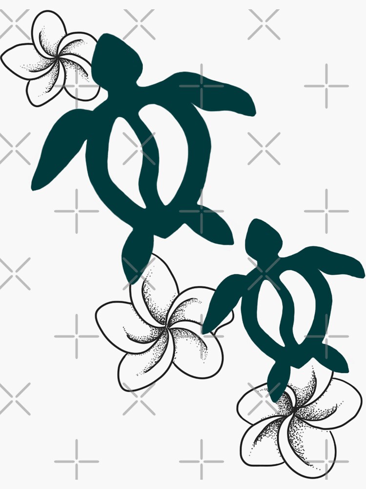 "Honu (transparent)" Sticker for Sale by CattyWahine | Redbubble