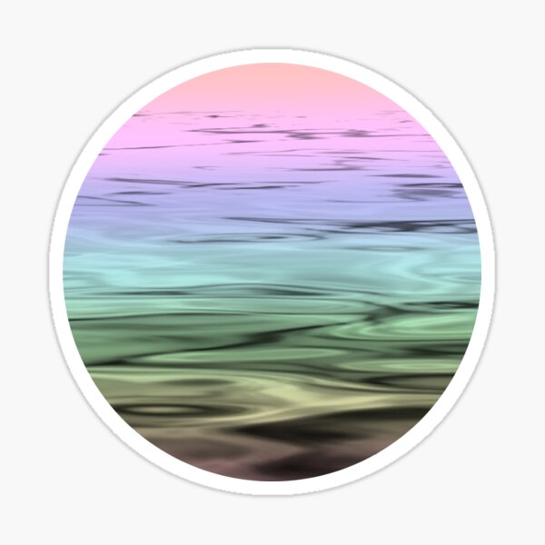 "Water Circle - Rainbow Ripple" Sticker for Sale by SMilllar | Redbubble