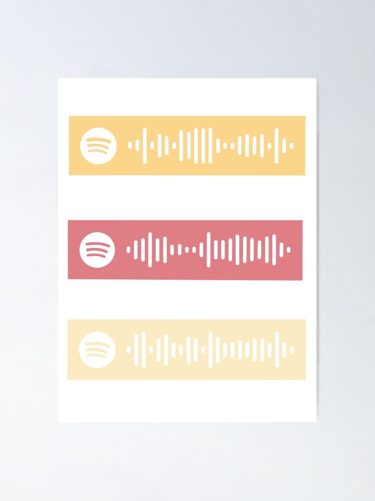 "spotify code sticker pack" Poster for Sale by josdaly23 | Redbubble