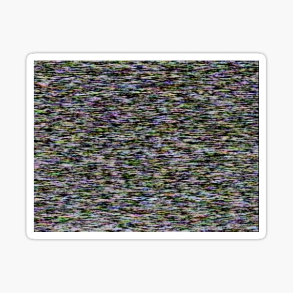 "TV Static (RGB)" Sticker for Sale by psaulnier | Redbubble