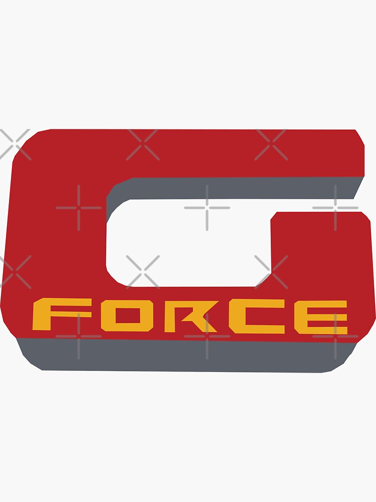 "G Force" Sticker for Sale by carowindsfanson | Redbubble