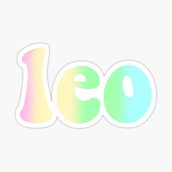 "pastel rainbow leo" Sticker by aacreates | Redbubble