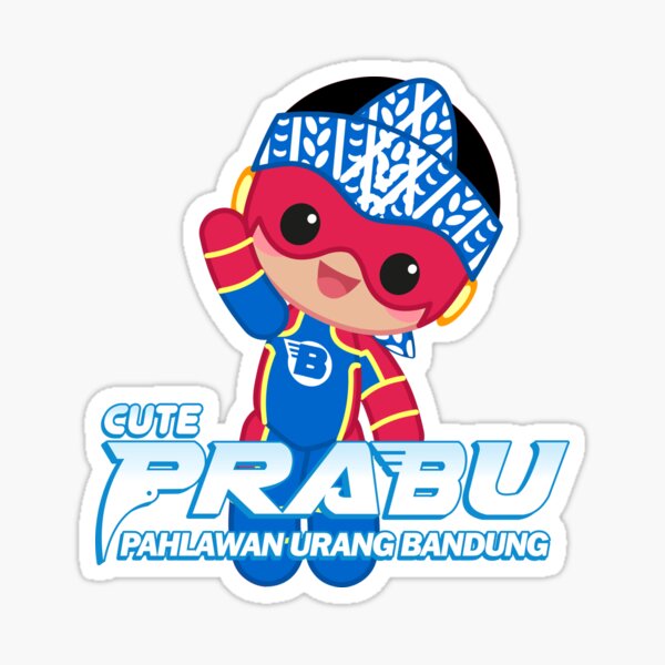 "Cute Superhero Prabu " Sticker for Sale by KakangMudi | Redbubble