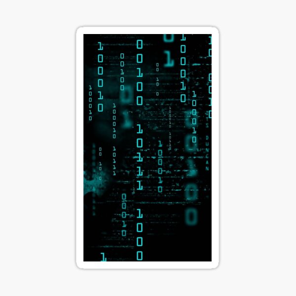 "Hacker binary 1010 code design and pattern" Sticker for Sale by Nikefc ...