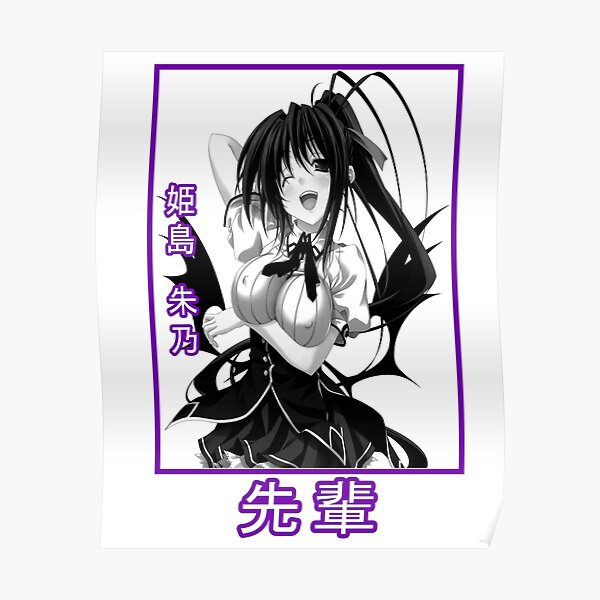 Akeno Himejima Akeno High School Dxd Anime Manga Posters | Redbubble