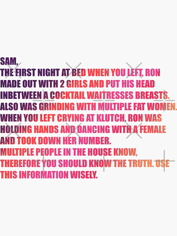 "Snooki & JWoww Letter" Sticker by natdoodles | Redbubble