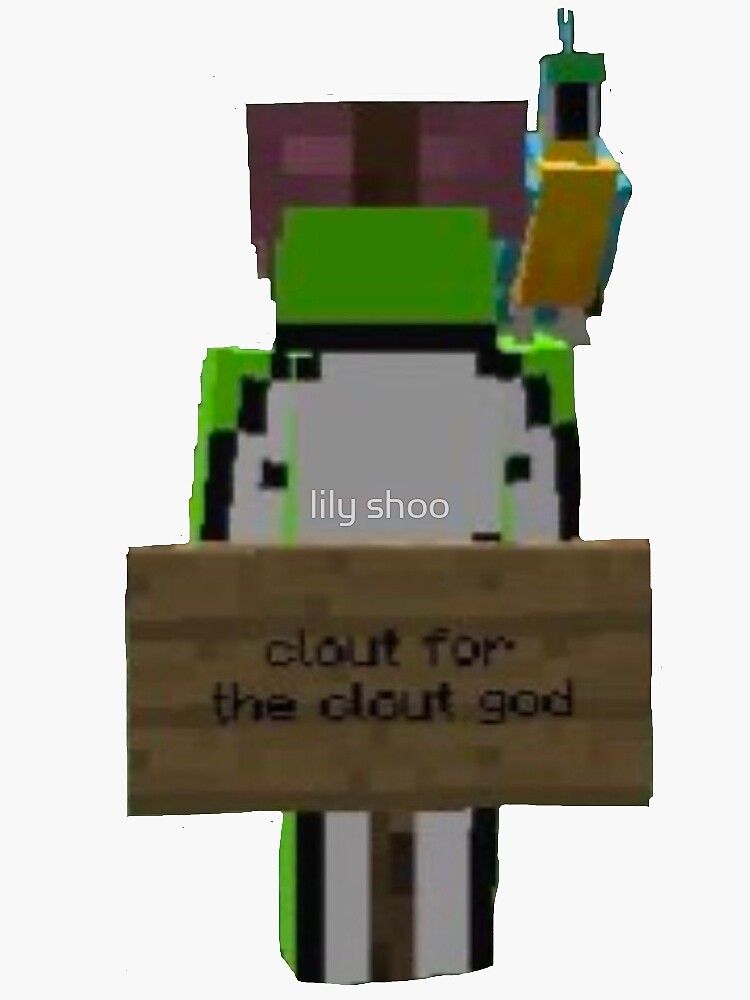 "clout god" Sticker by lilygturner | Redbubble
