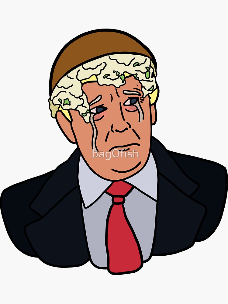 "Mashed Potato Trump" Sticker for Sale by bag0fish | Redbubble