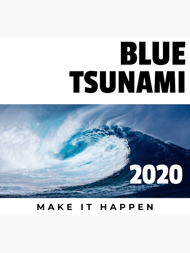 "Blue Tsunami 2020" Canvas Print for Sale by BreakoutBreak | Redbubble