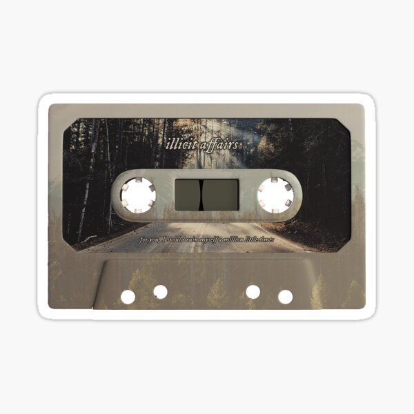 "Illicit Affairs Cassette" Sticker by kacper0623 | Redbubble