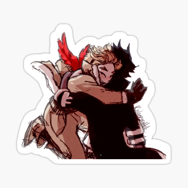 "Dabihawks hug" Sticker for Sale by itssleepyrabbit | Redbubble