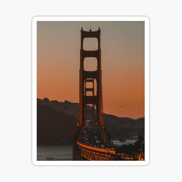 "golden gate bridge" Sticker for Sale by FosilizdTreeSap | Redbubble
