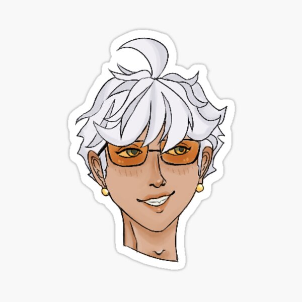 "mammon (obey me!) " Sticker for Sale by bunnispytee | Redbubble