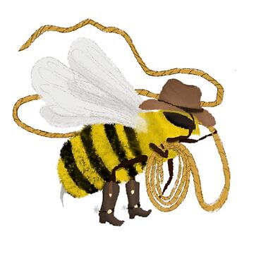 "Cowbee" Sticker for Sale by Parazia | Redbubble
