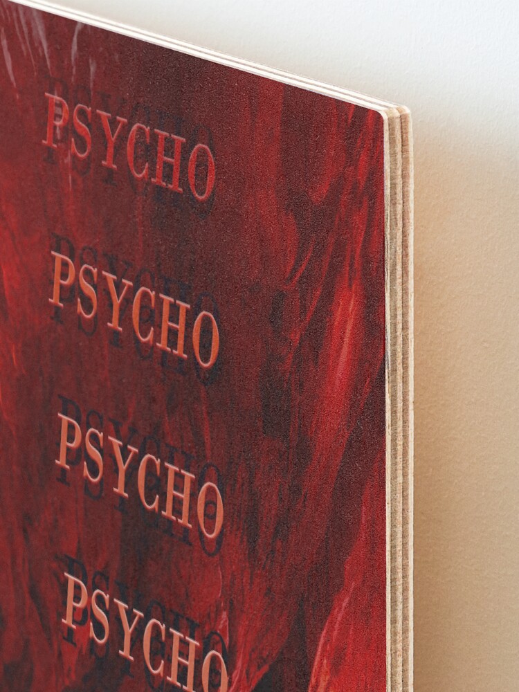 "Psycho Red Design for Philosophers" Mounted Print for Sale by Tommy ...