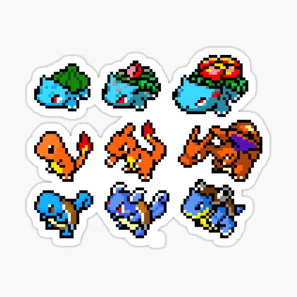 "starters first generation" Sticker for Sale by AestheticAnimee | Redbubble