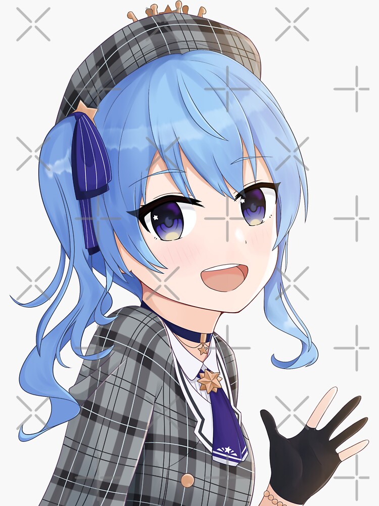 "Hoshimachi Suisei" Sticker for Sale by BroDann | Redbubble