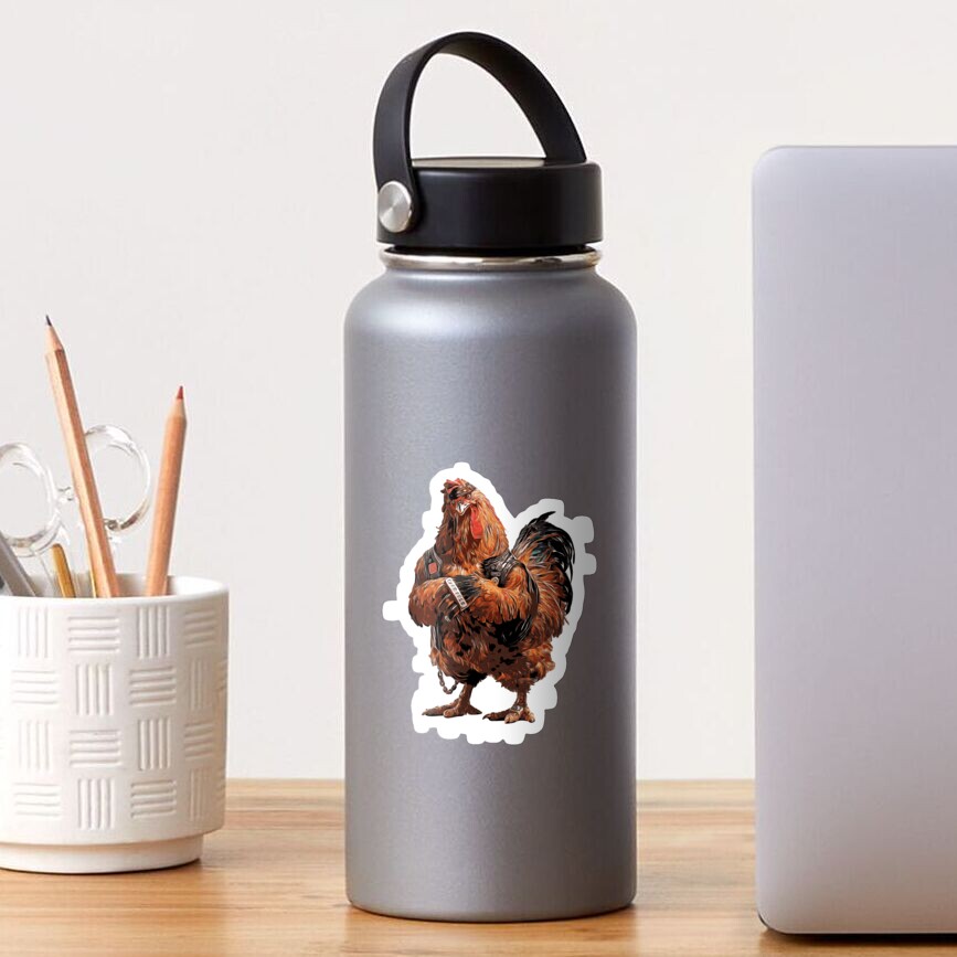 "Badass rooster" Sticker for Sale by Rawpixel | Redbubble