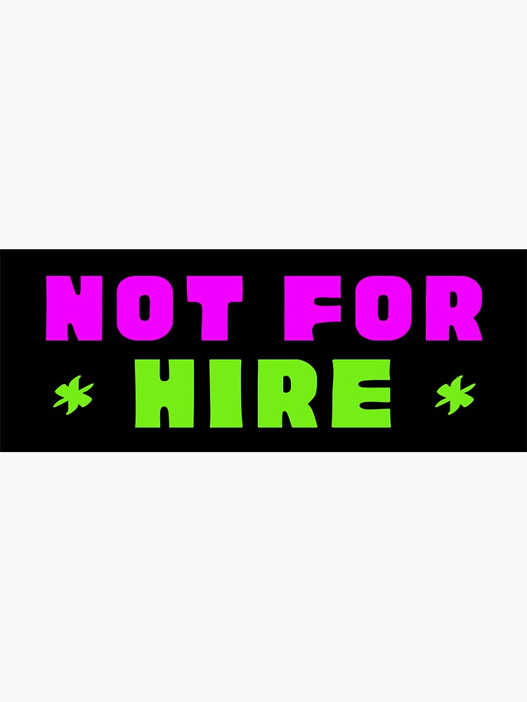 "Not For Hire Jeepney Signage" Sticker for Sale by LMBV | Redbubble