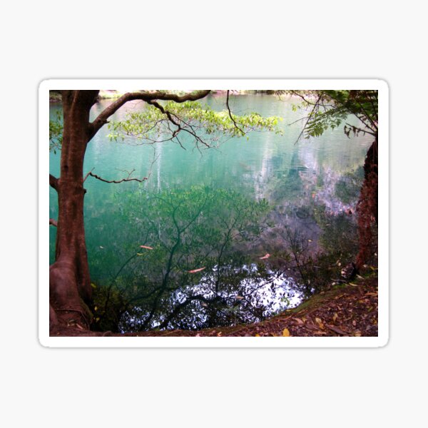 "The Blue Lake - Jenolan Caves" Sticker by blossom | Redbubble